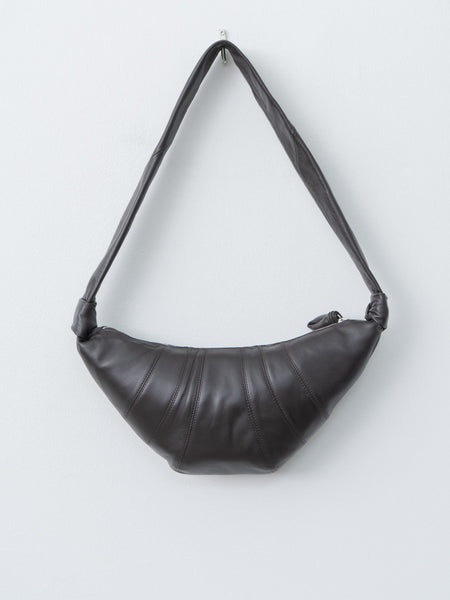 Namu Shop - Lemaire Medium Croissant Bag - Dark Chocolate (soft nappa leather)