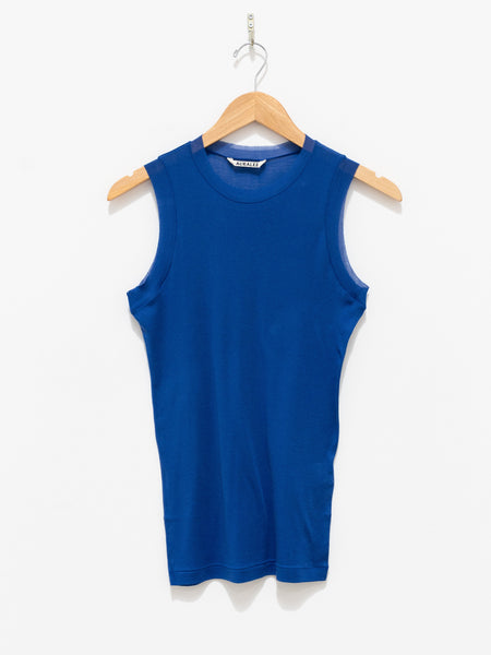 Namu Shop - Auralee Giza Super High Gauge Sheer Rib Tank - Blue