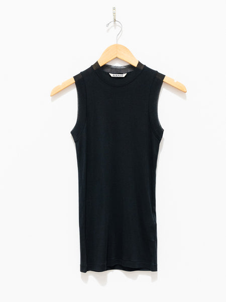 Namu Shop - Auralee Giza Super High Gauge Sheer Rib Tank - Black