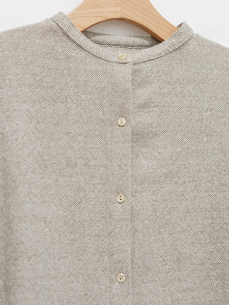 Namu Shop - ICHI Wool Long Shirt - Beige